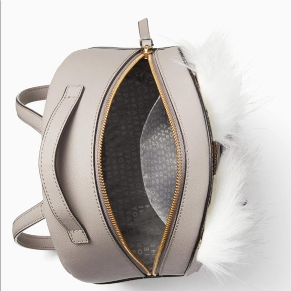 kate spade | Bags | Kate Spade Star Bright Owl Cityscape Grey Backpack ...